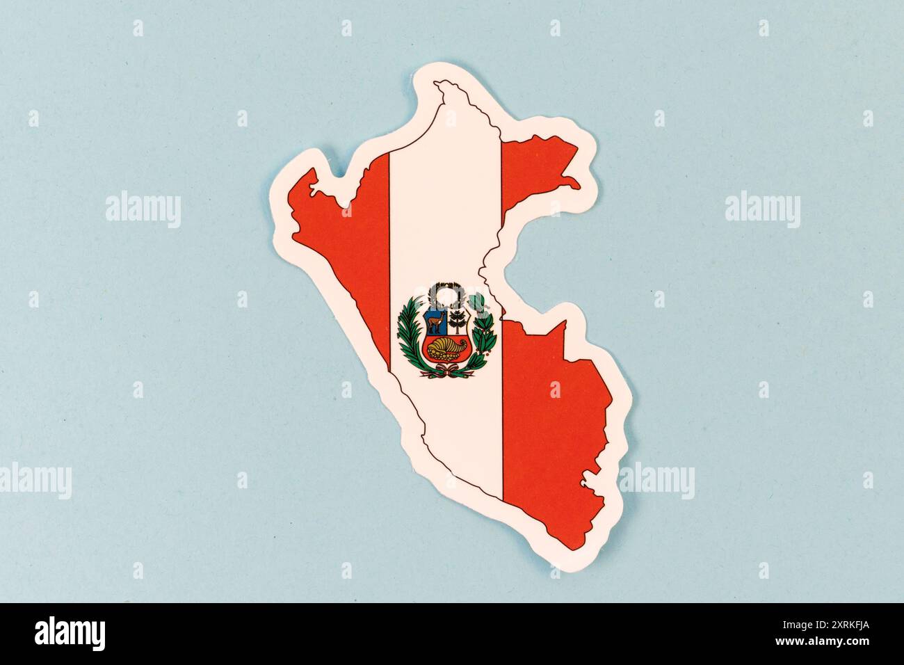 Peru national map hi-res stock photography and images - Alamy