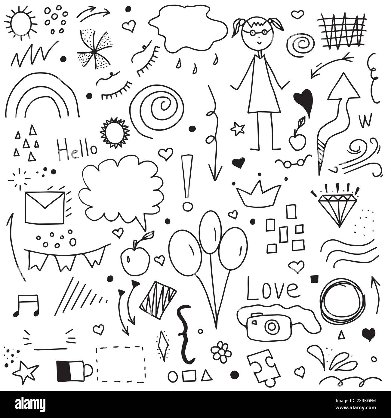 For doodling Black and White Stock Photos & Images - Alamy