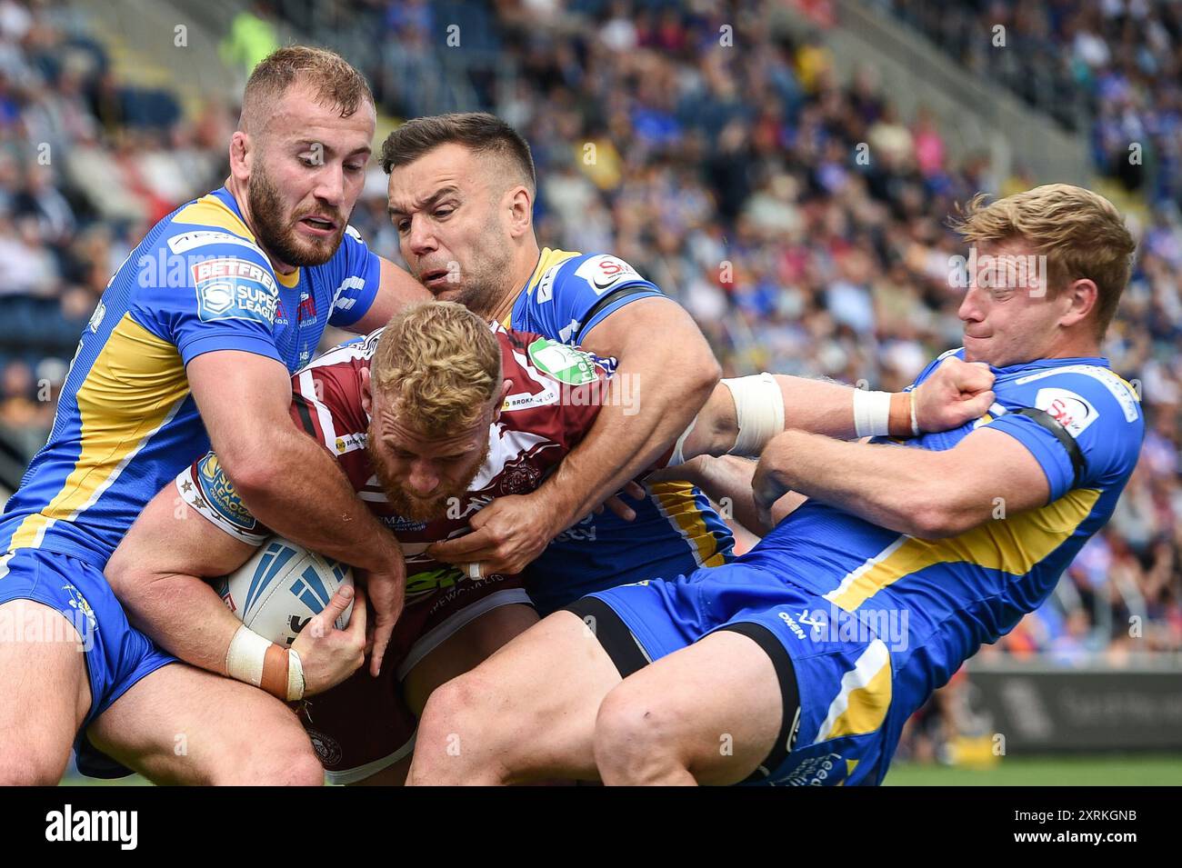 Leeds, England - 10th August 2024 -Luke Thompson of Wigan Warriors ...