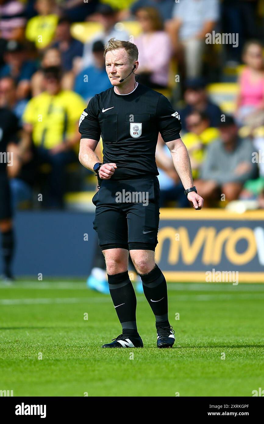 The Exercise Stadium, Harrogate, England - 10th August 2024 Referee ...