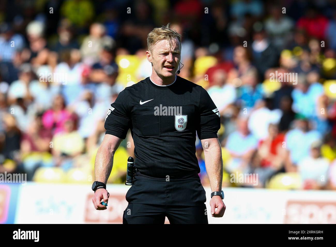 The Exercise Stadium, Harrogate, England - 10th August 2024 Referee ...