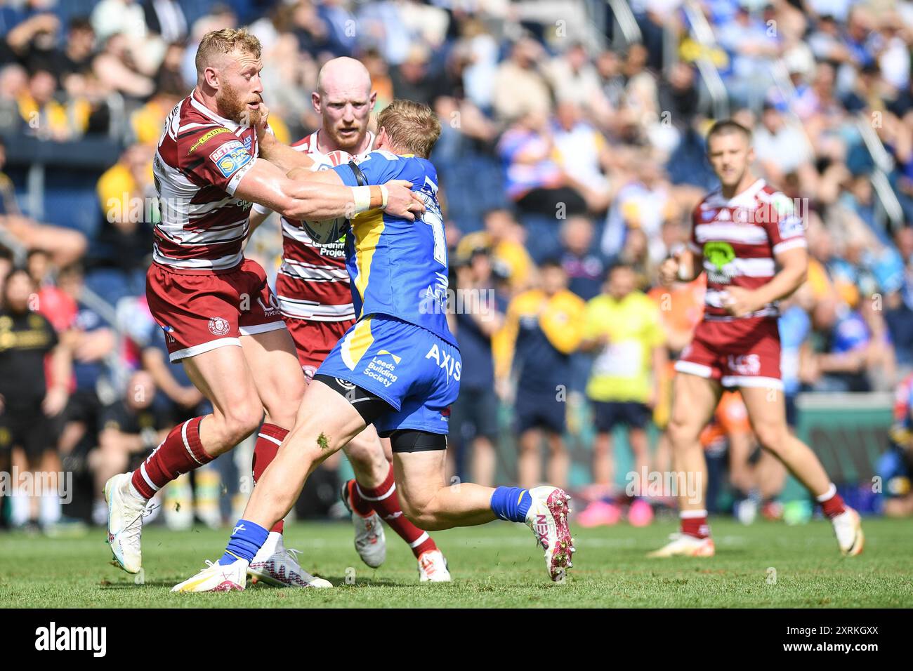 Leeds, England - 10th August 2024 - Luke Thompson of Wigan Warriors ...