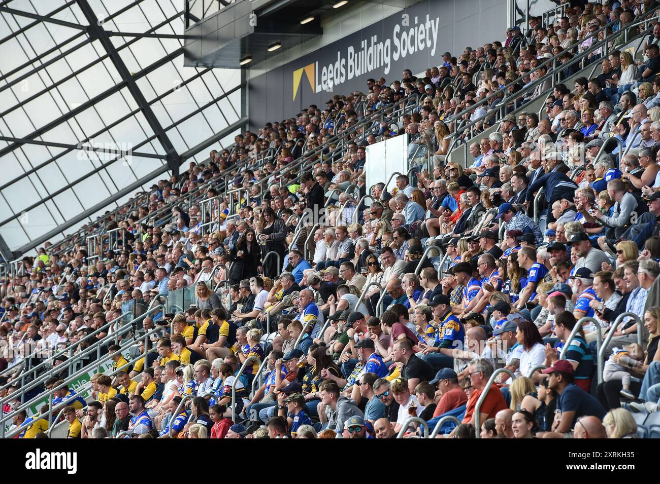 Leeds, England - 10th August 2024 - Fans of Leeds Rhinos. Rugby League ...