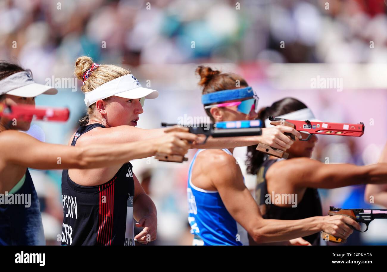 Great Britain's Kerenza Bryson (second left) during the Women's Modern ...