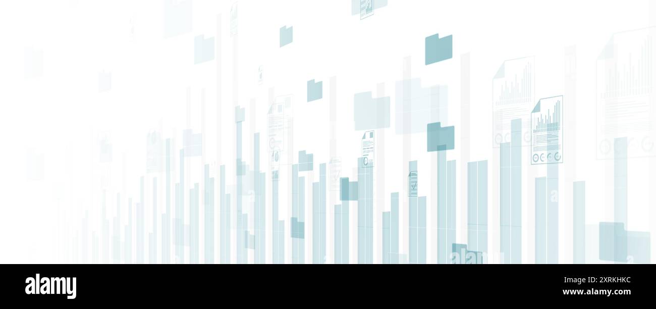 Financial technology and business analysis background. Virtual big data ...