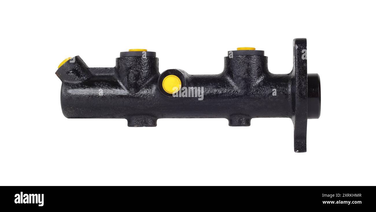 Car Parts - Master brake cylinder. Side view. Isolated white background ...
