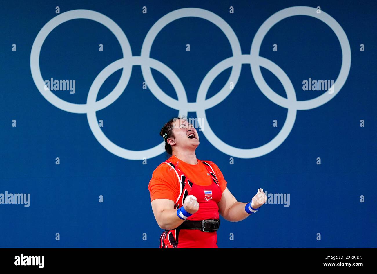 Thailand's Duangaksorn Chaidee during the Women's Weightlifting +81kg ...