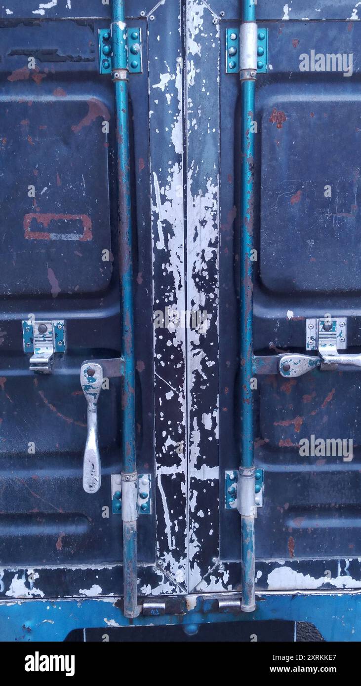 detailed old meta doorl background texture Stock Photo - Alamy