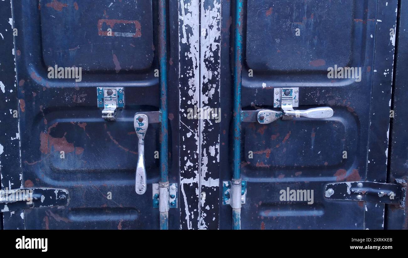 detailed old meta doorl background texture Stock Photo - Alamy