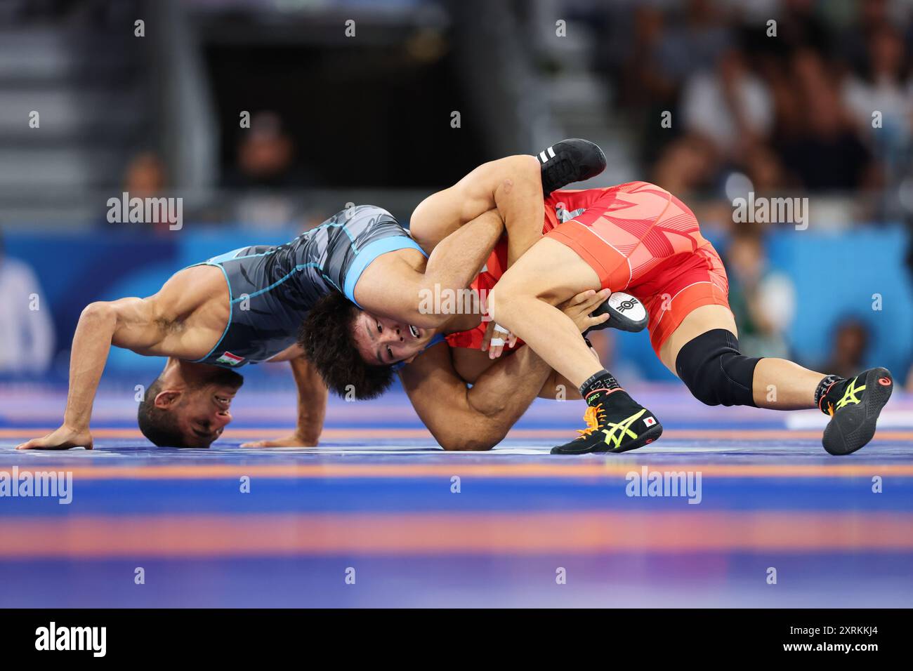 Paris, France. 11th Aug, 2024. (L-R) AMOUZADKHALILI Rahman (IRI ...