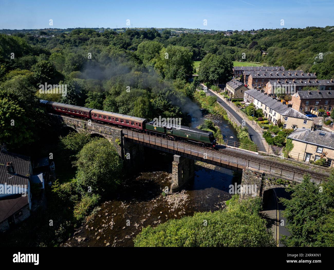 Bury, Greater Manchester, UK, Sunday August 11, 2024. A glorious sunny ...
