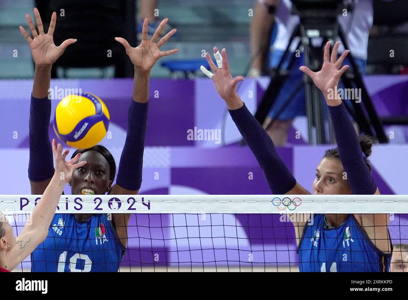 Italy's Paola Ogechi Egonu and Italy's Anna Danesi during Women's ...