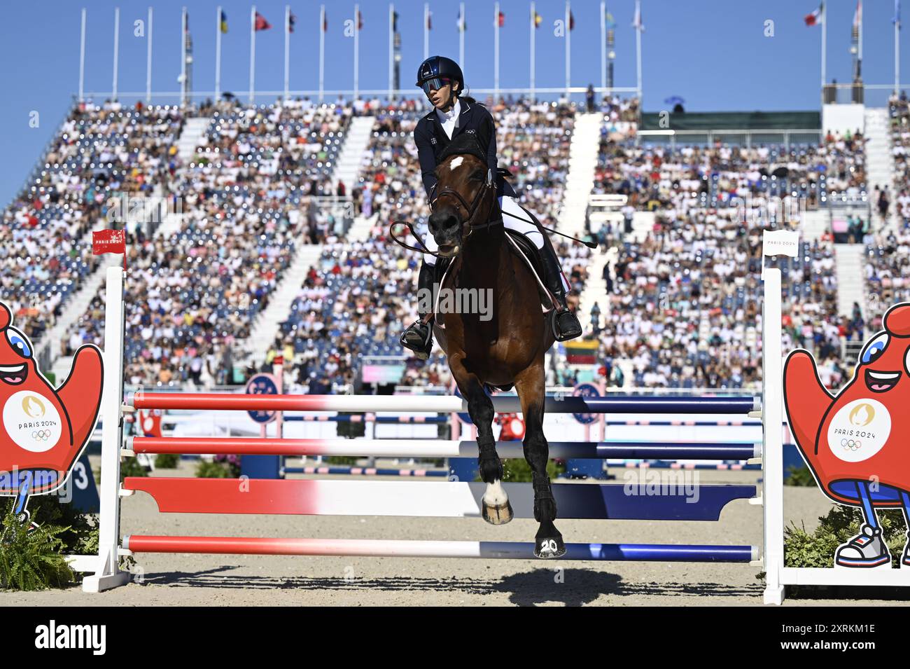 Versailles, France. 11th Aug, 2024. Elena Micheli of Italy competes in ...