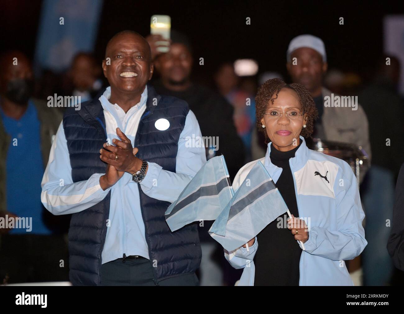 Gaborone, Botswana. 10th Aug, 2024. Botswanan President Mokgweetsi ...