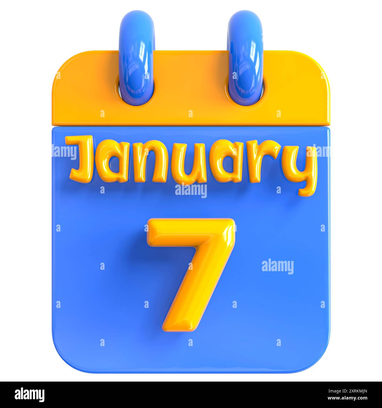 3D Calendar with date number 3D Illustration Stock Photo - Alamy