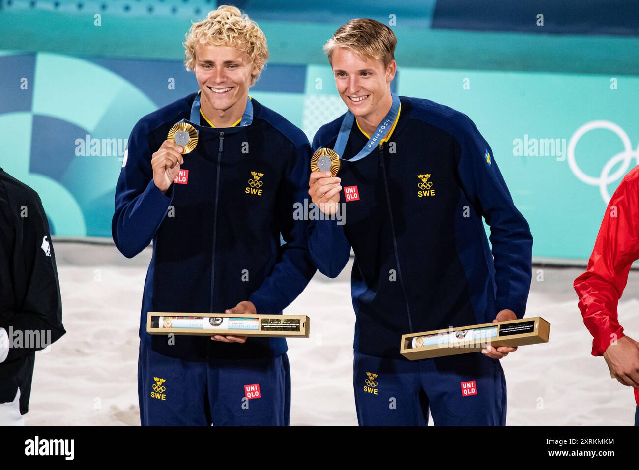 David Ahman and Jonatan Hellvig (SWE) Gold medal, Beach Volleyball, Men ...