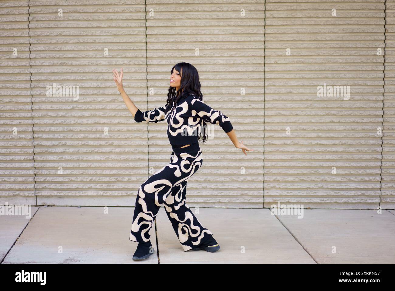 Graceful dancer performing expressive movements hi-res stock ...