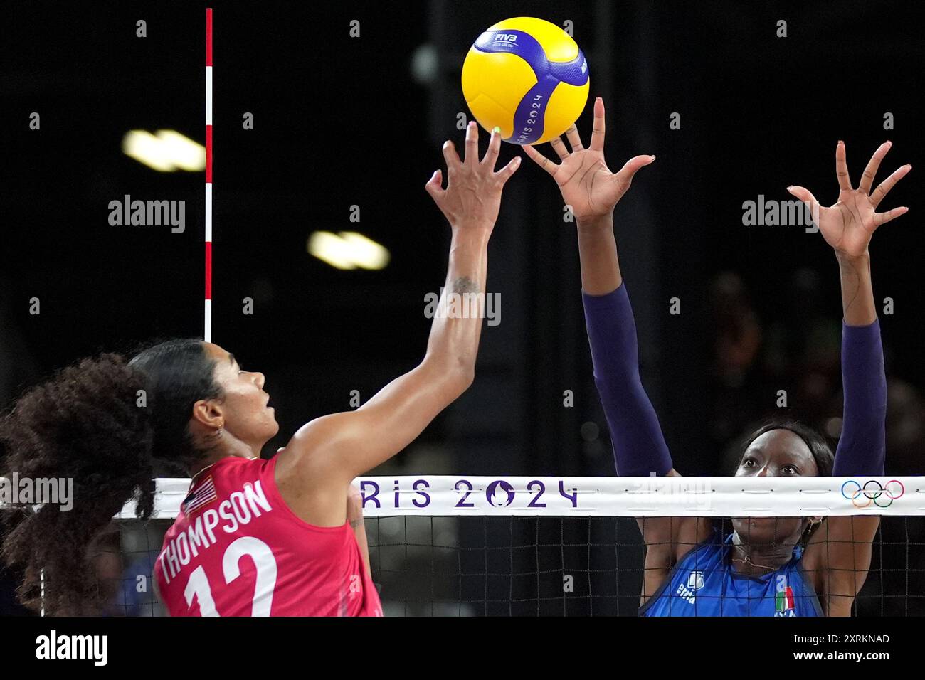 USA's Jordan Mackenzie Thompson and Italy's Paola Ogechi Egonu during ...