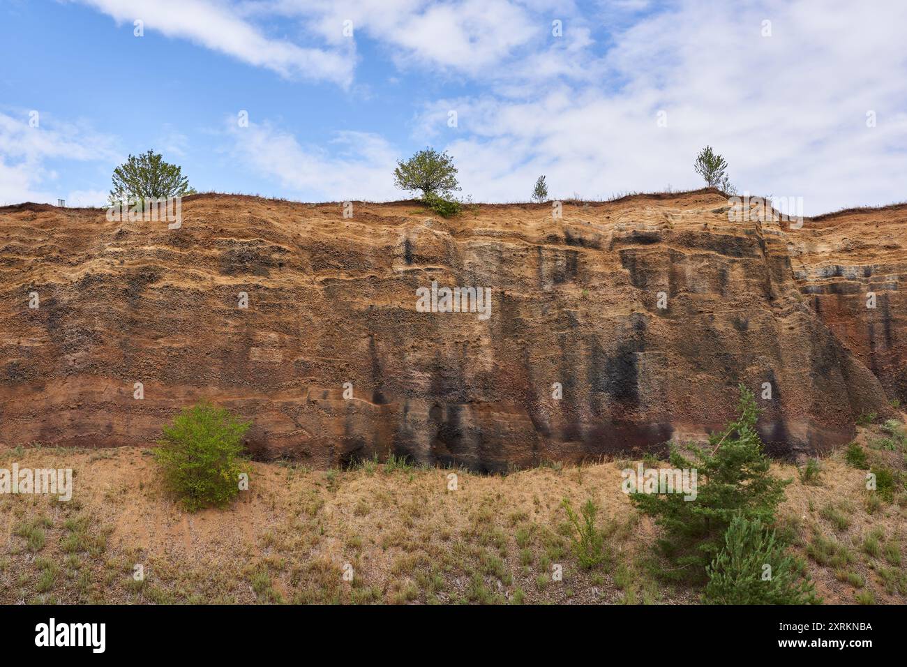 Extinct volcano landscape from a caldera inactive for millions of years ...