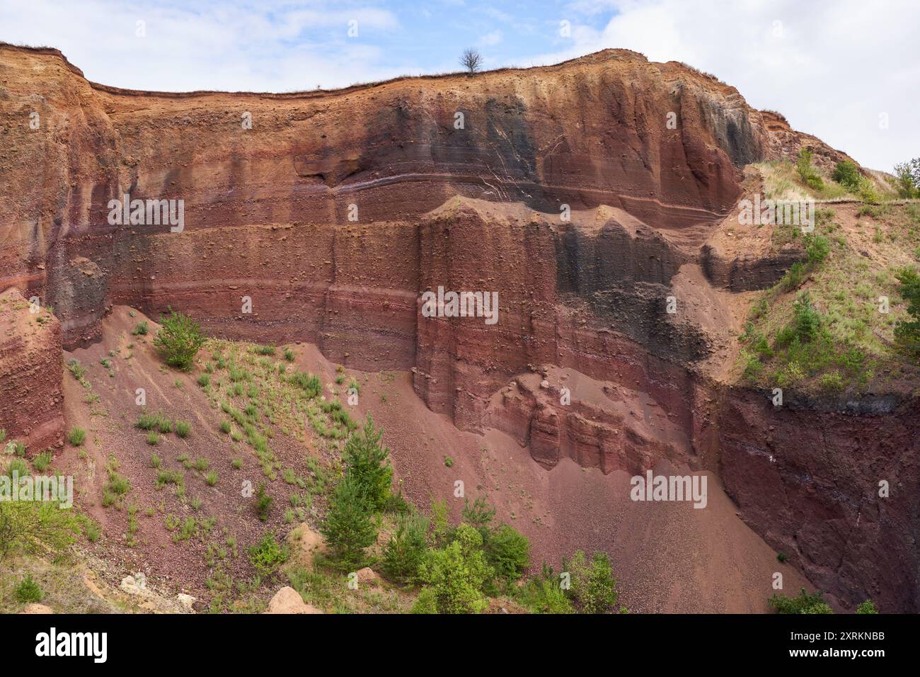 Extinct volcano landscape from a caldera inactive for millions of years ...