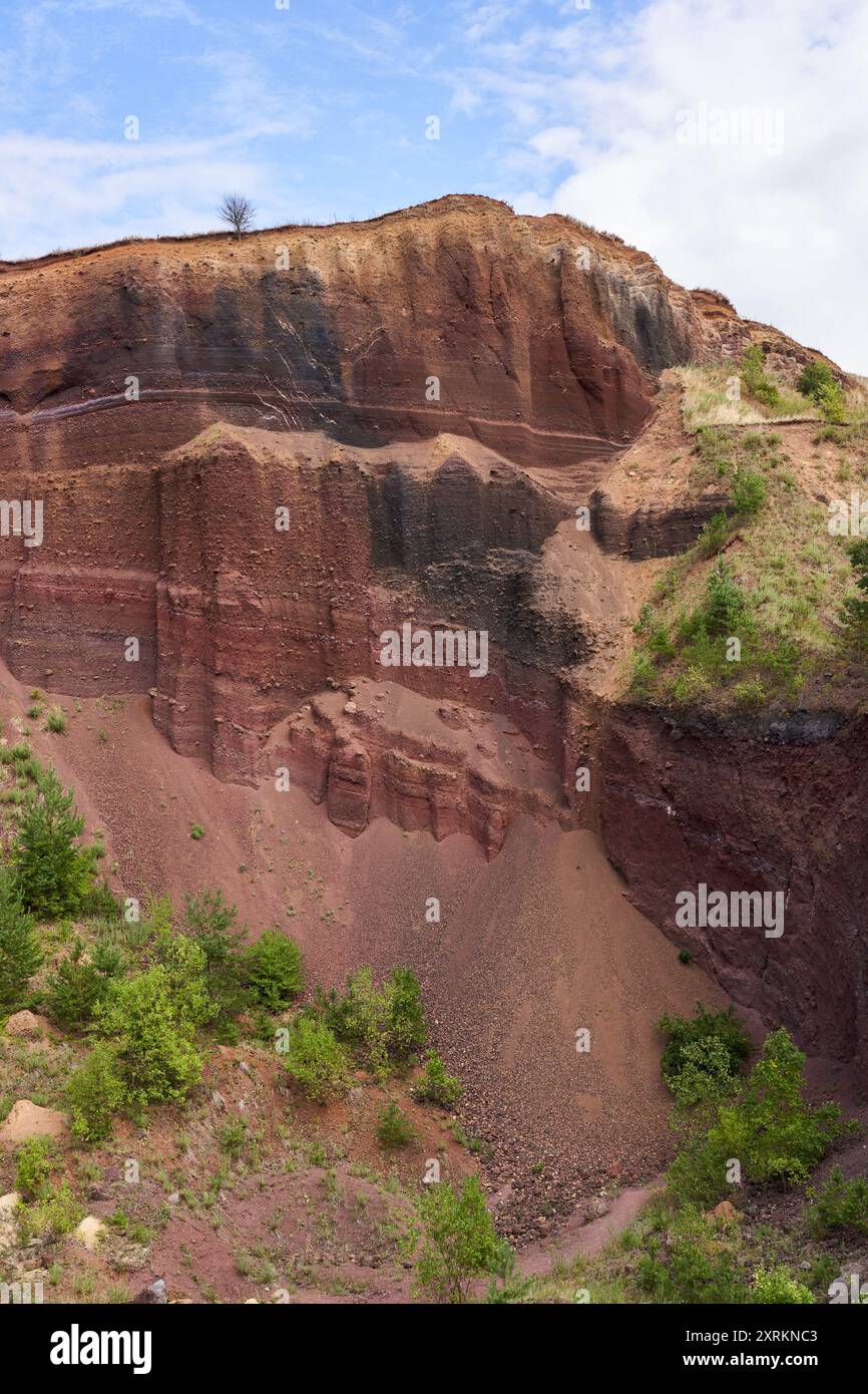 Extinct volcano landscape from a caldera inactive for millions of years ...