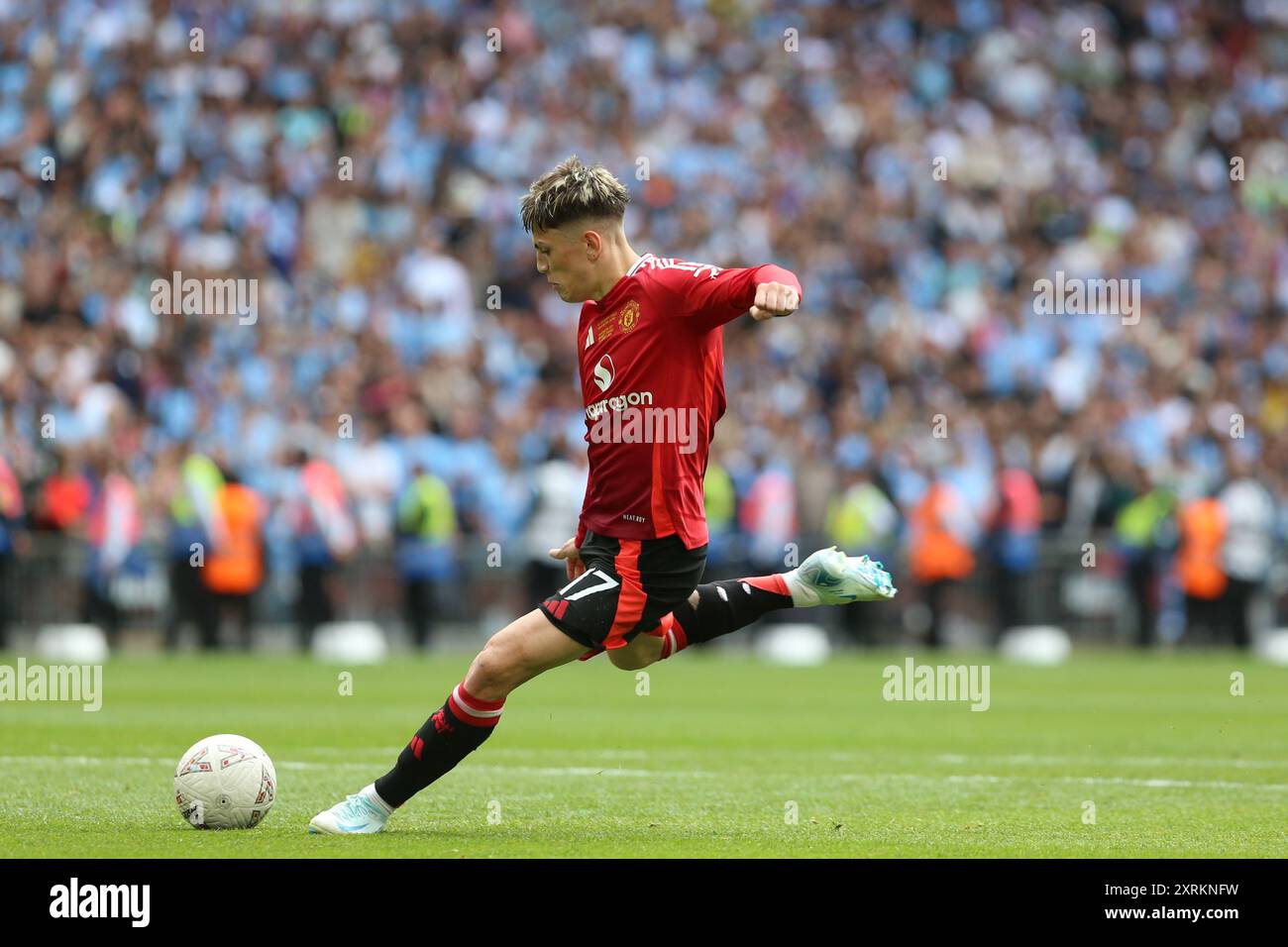 London, August 10th 2024: Alejandro Garnacho of Manchester United ...