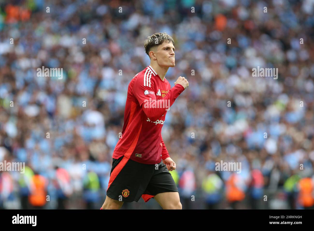 London, August 10th 2024: Alejandro Garnacho of Manchester United ...