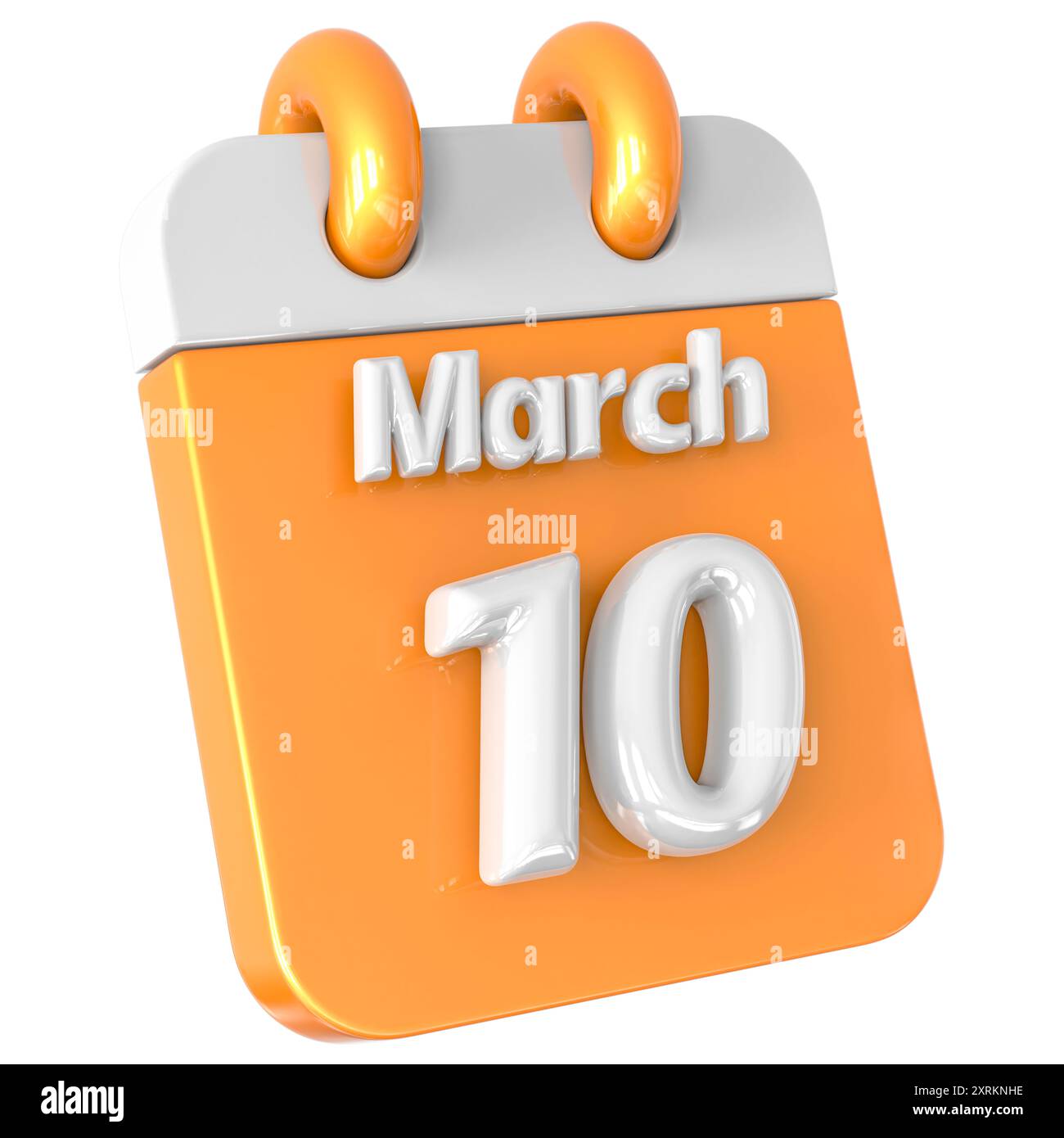 3D Calendar with date number 3D Illustration Stock Photo - Alamy