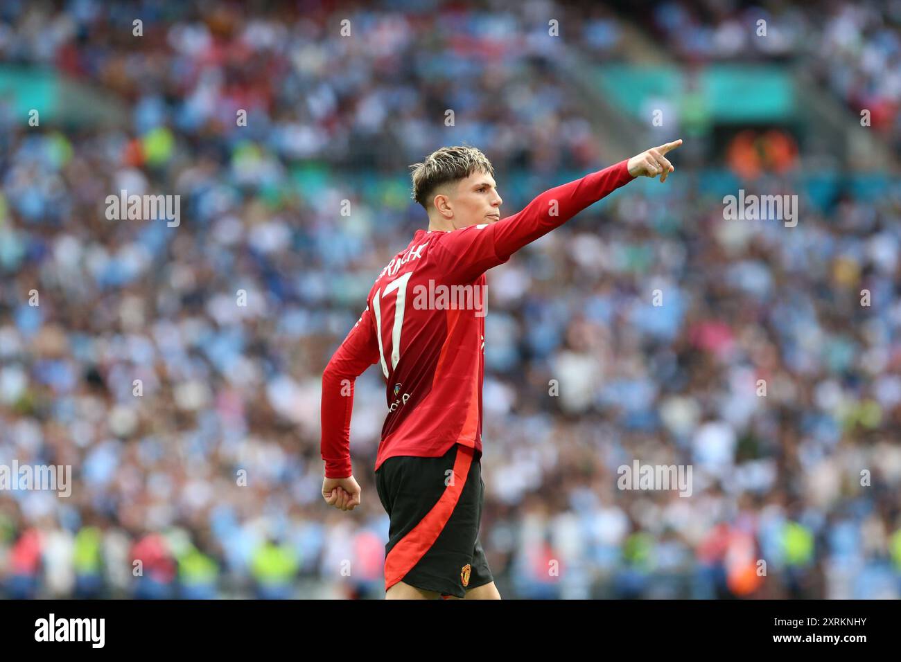 London, August 10th 2024: Alejandro Garnacho of Manchester United ...