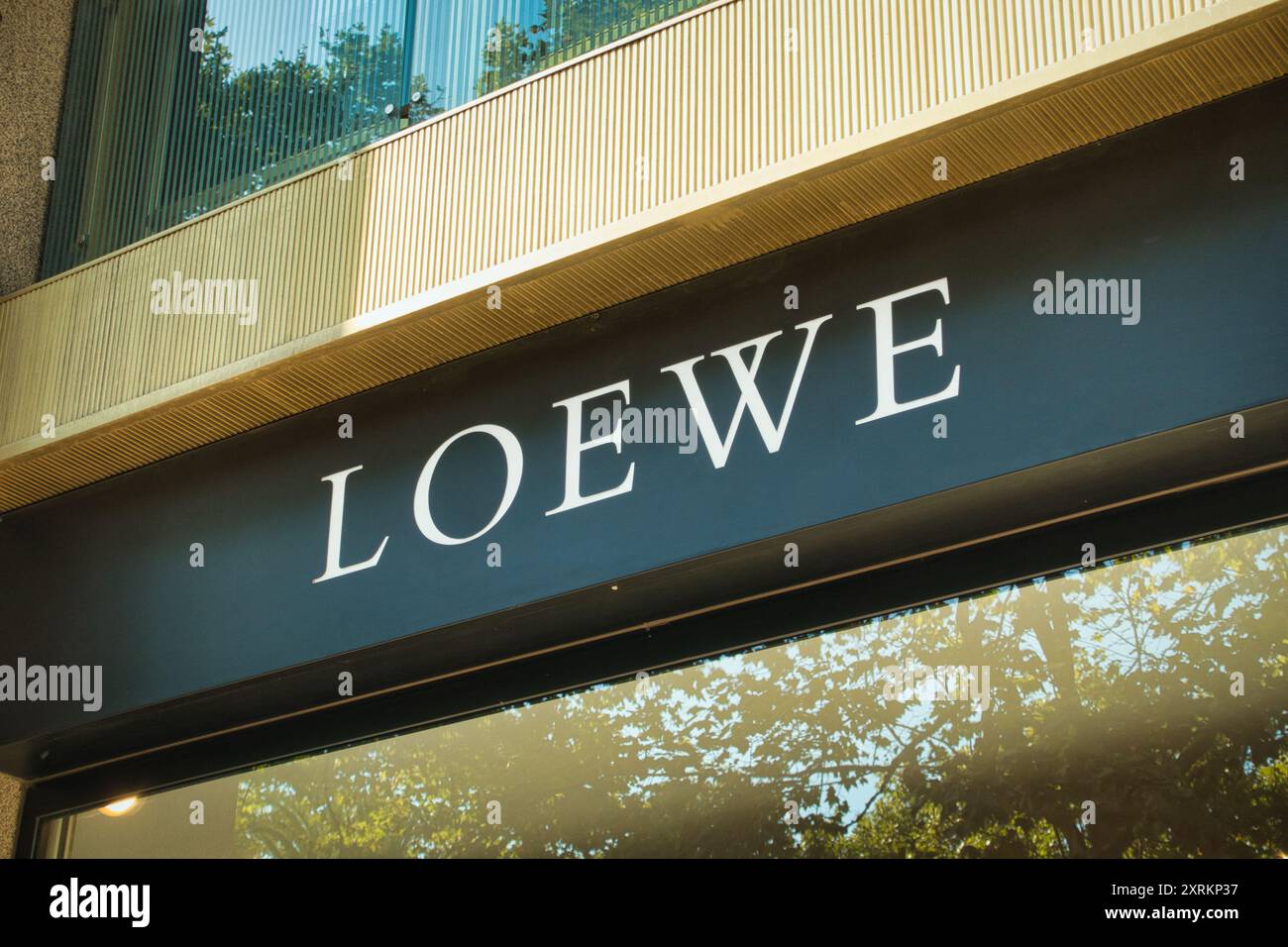 Loewe logo in a flagship store Stock Photo - Alamy