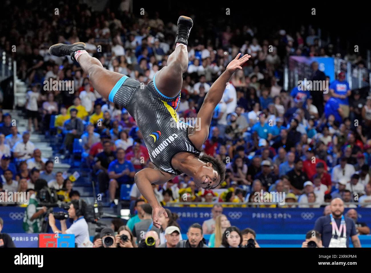 Colombia's Tatiana Renteria Renteria celebrates after defeating Ecuador ...