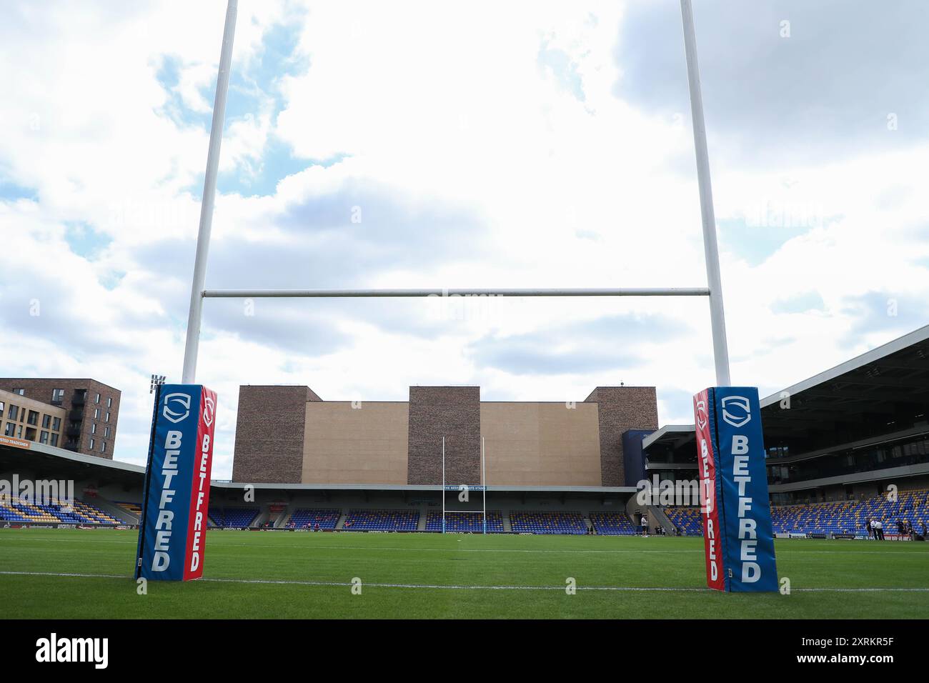 A general view of Cherry Red Records Stadium prior to the Betfred Super ...