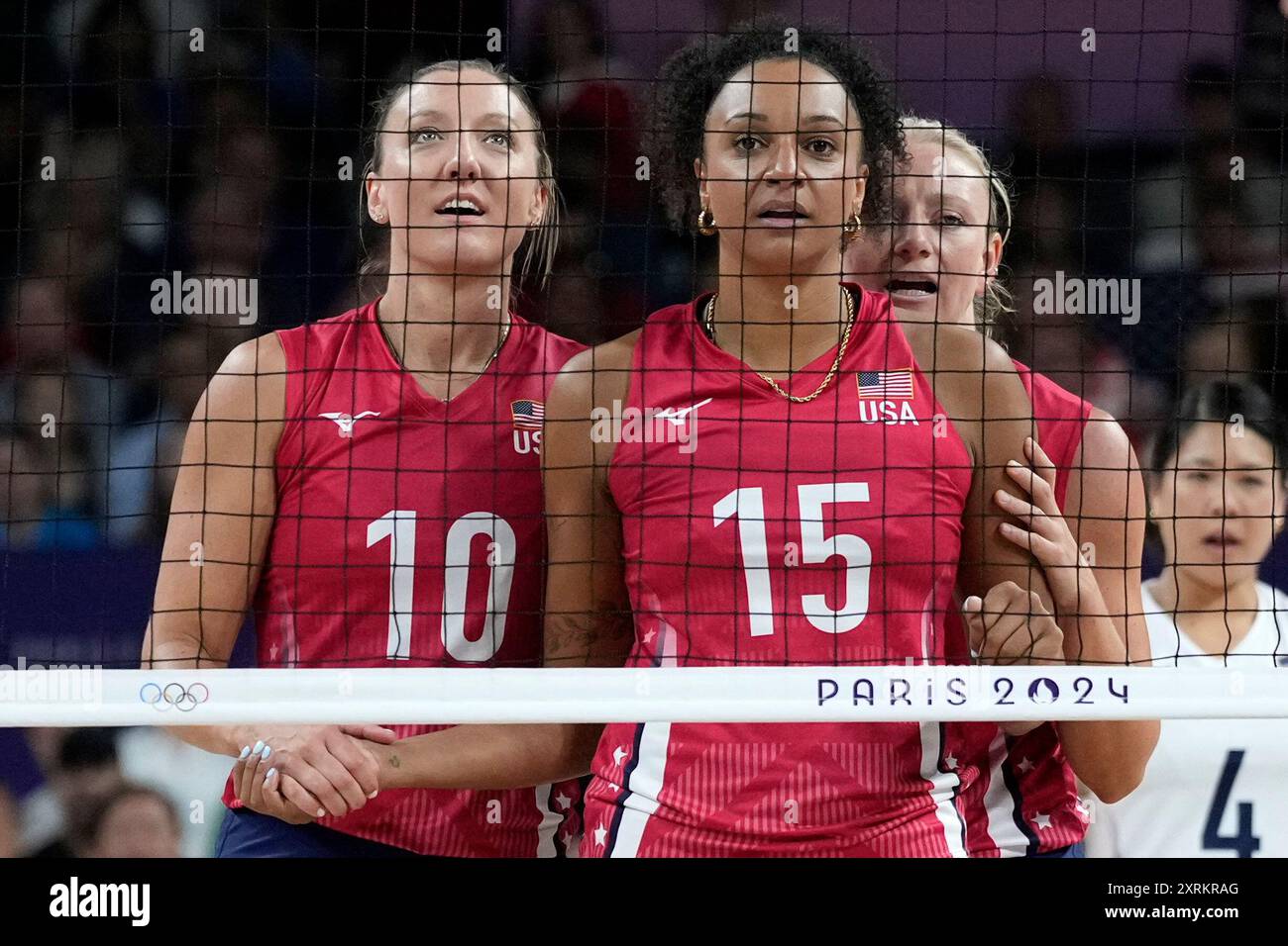 Jordan Larson of the United States, and Haleigh Washington of the ...