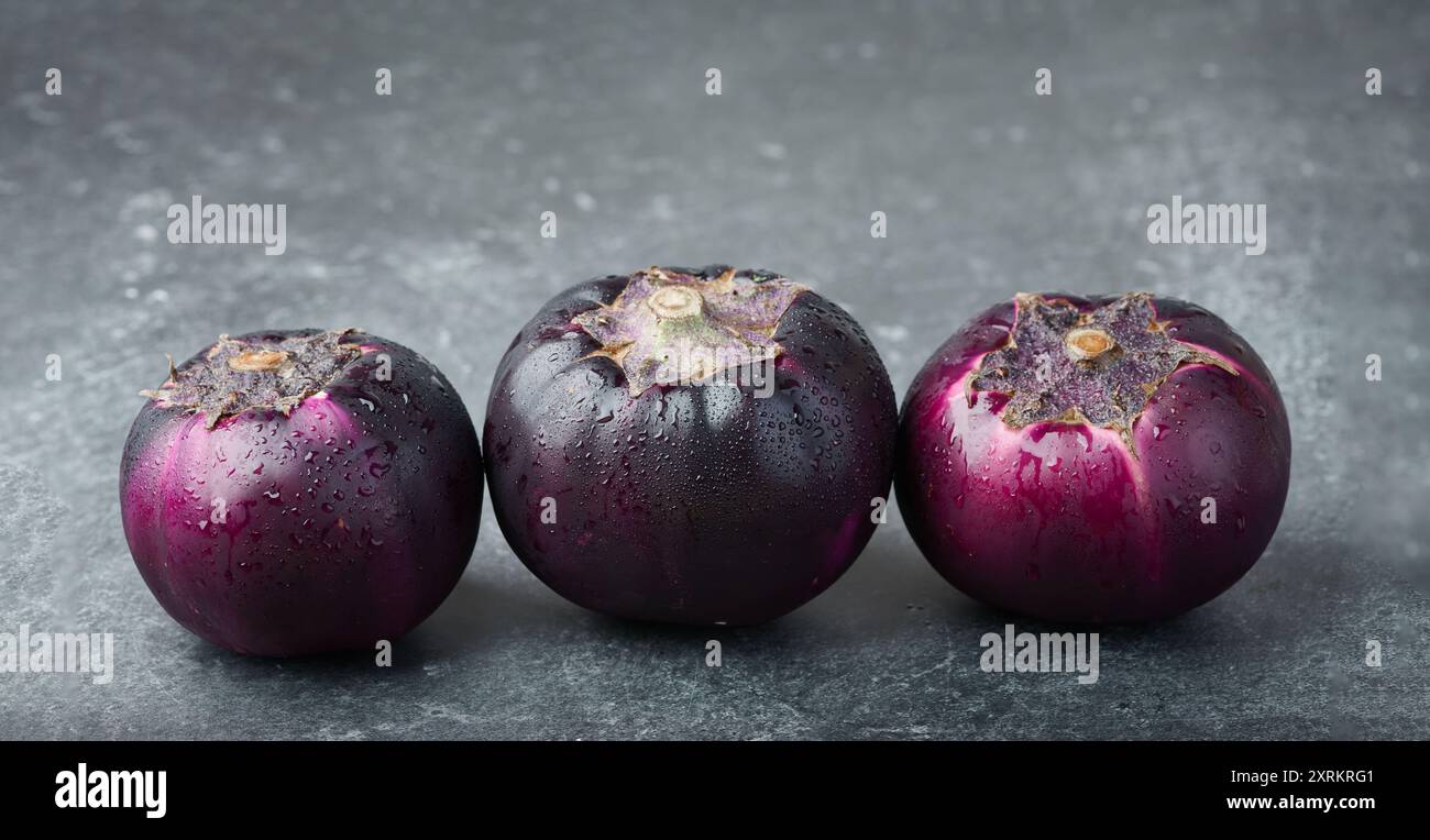 Three eggplant hi-res stock photography and images - Alamy