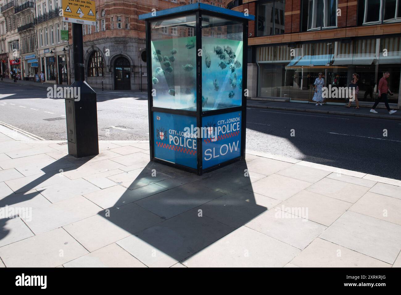 Banksy police box hi-res stock photography and images - Alamy