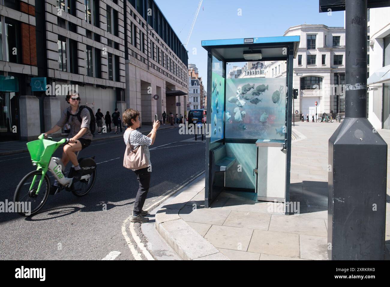 Banksy police box hi-res stock photography and images - Alamy