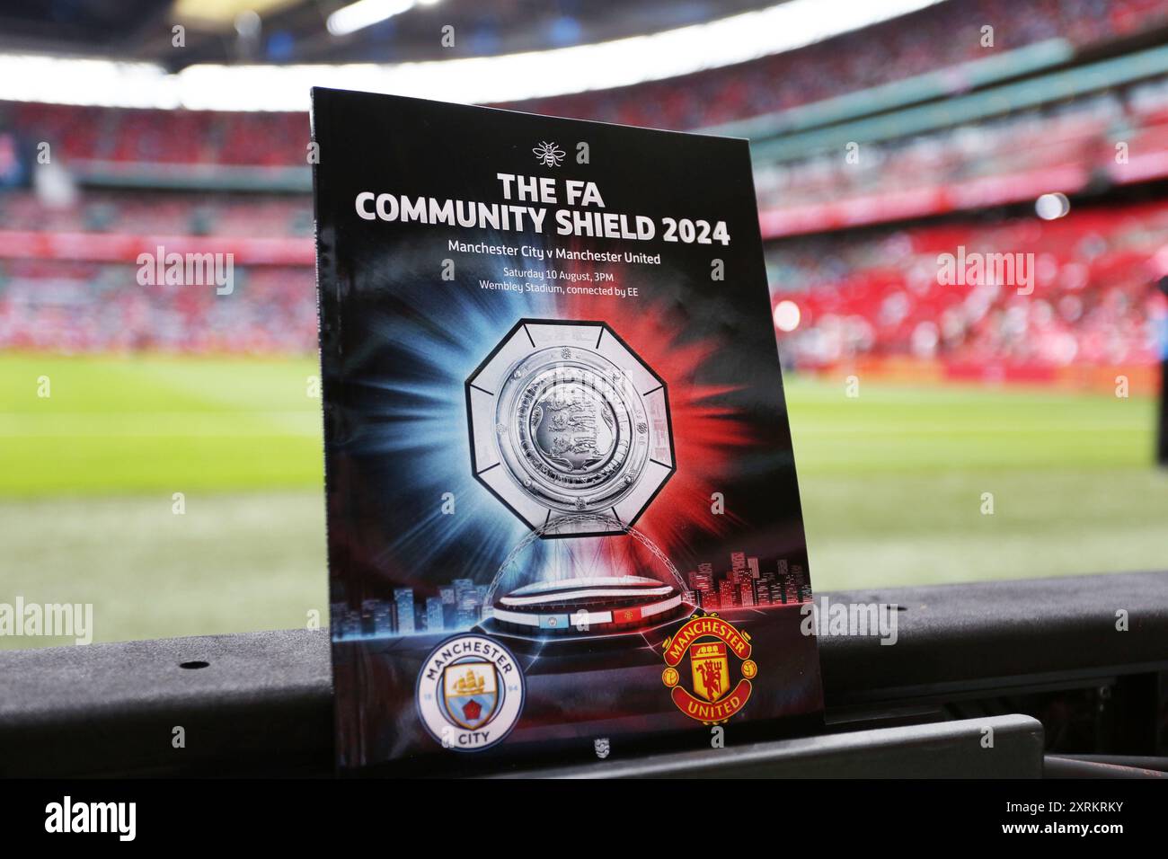 London, August 10th 2024: Match Program during the FA Community Shield ...