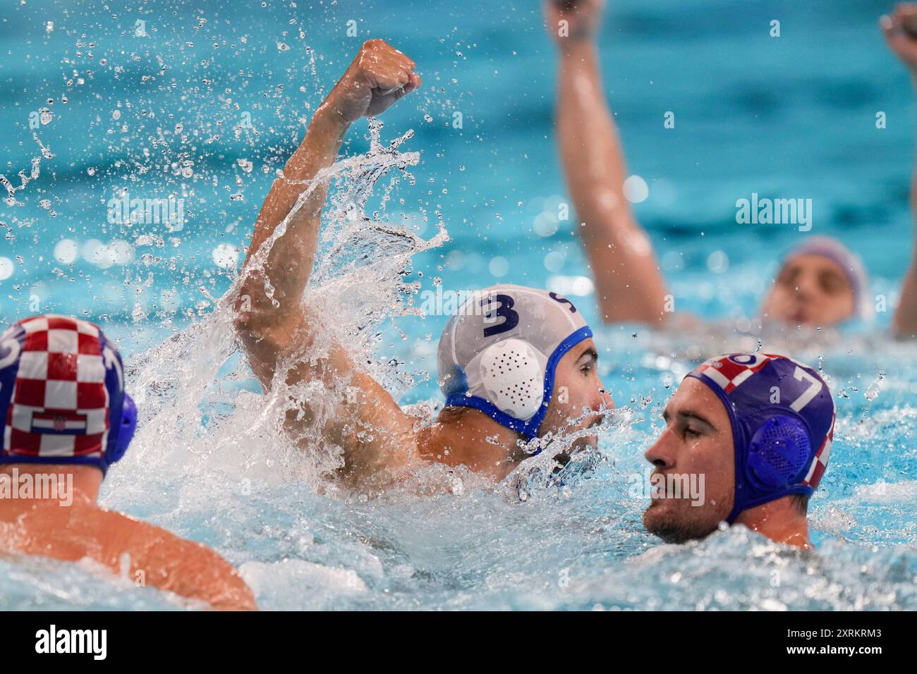 Serbia's Strahinja Rasovic celebrates after scoring against Croatia ...