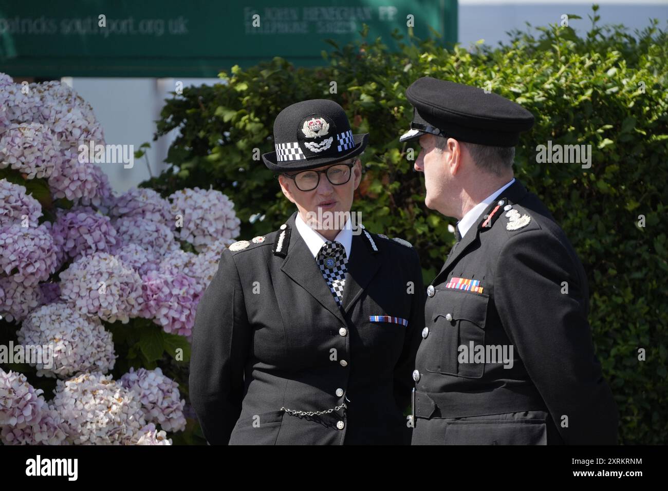 Chief Constable Serena Kennedy outside St Patrick's Church, Southport ...