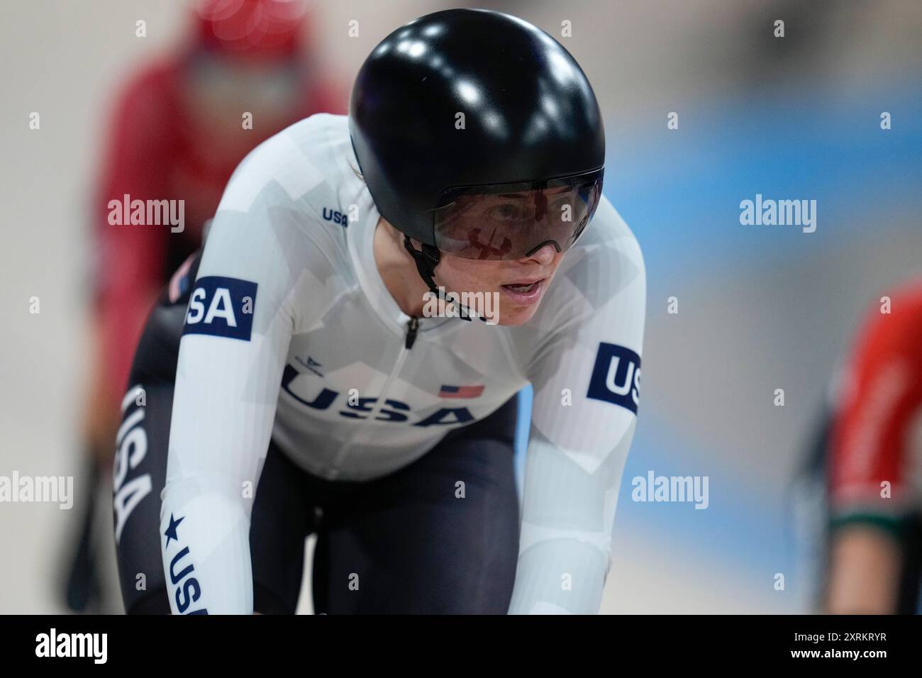 Jennifer Valente of the United States competes during the women's ...