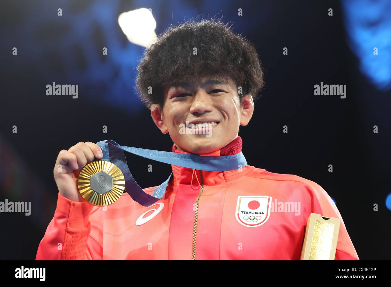 Paris, France. 11th Aug, 2024. Kotaro Kiyooka (JPN) Wrestling : Men's ...