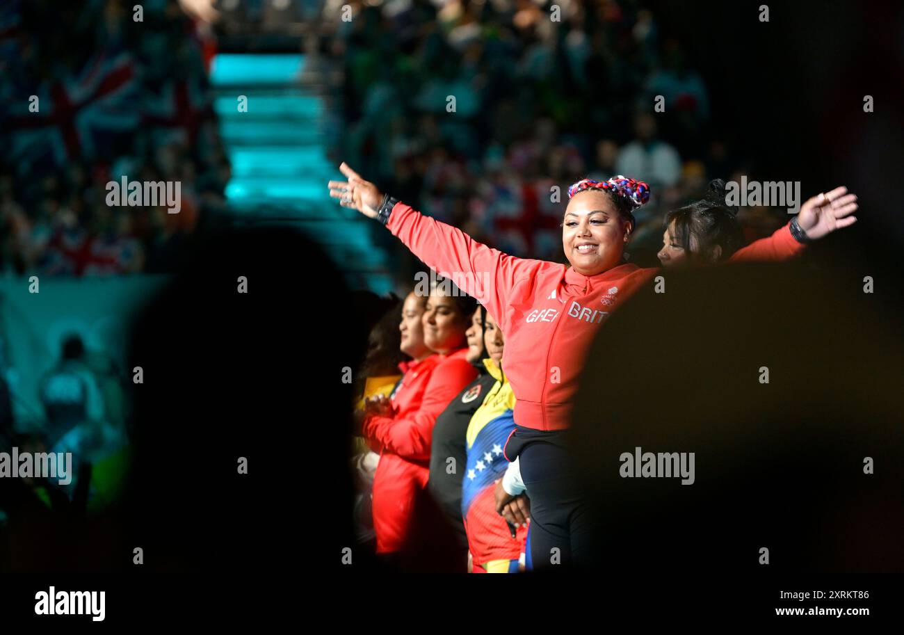 Paris, France. 11th Aug, 2024. Paris 2024 Olympic Games. Weightlifting ...
