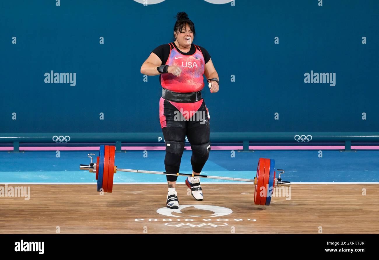 Paris, France. 11th Aug, 2024. Paris 2024 Olympic Games. Weightlifting ...