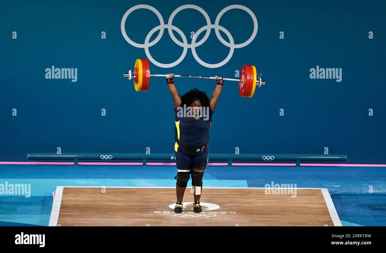 Paris, France. 11th Aug, 2024. Paris 2024 Olympic Games. Weightlifting ...