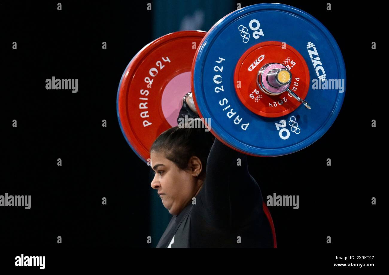 Paris, France. 11th Aug, 2024. Paris 2024 Olympic Games. Weightlifting ...