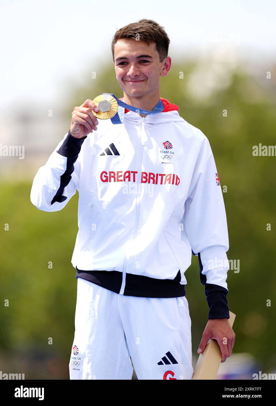 File photo dated 31-07-2024 of Great Britain's Alex Yee with his gold ...