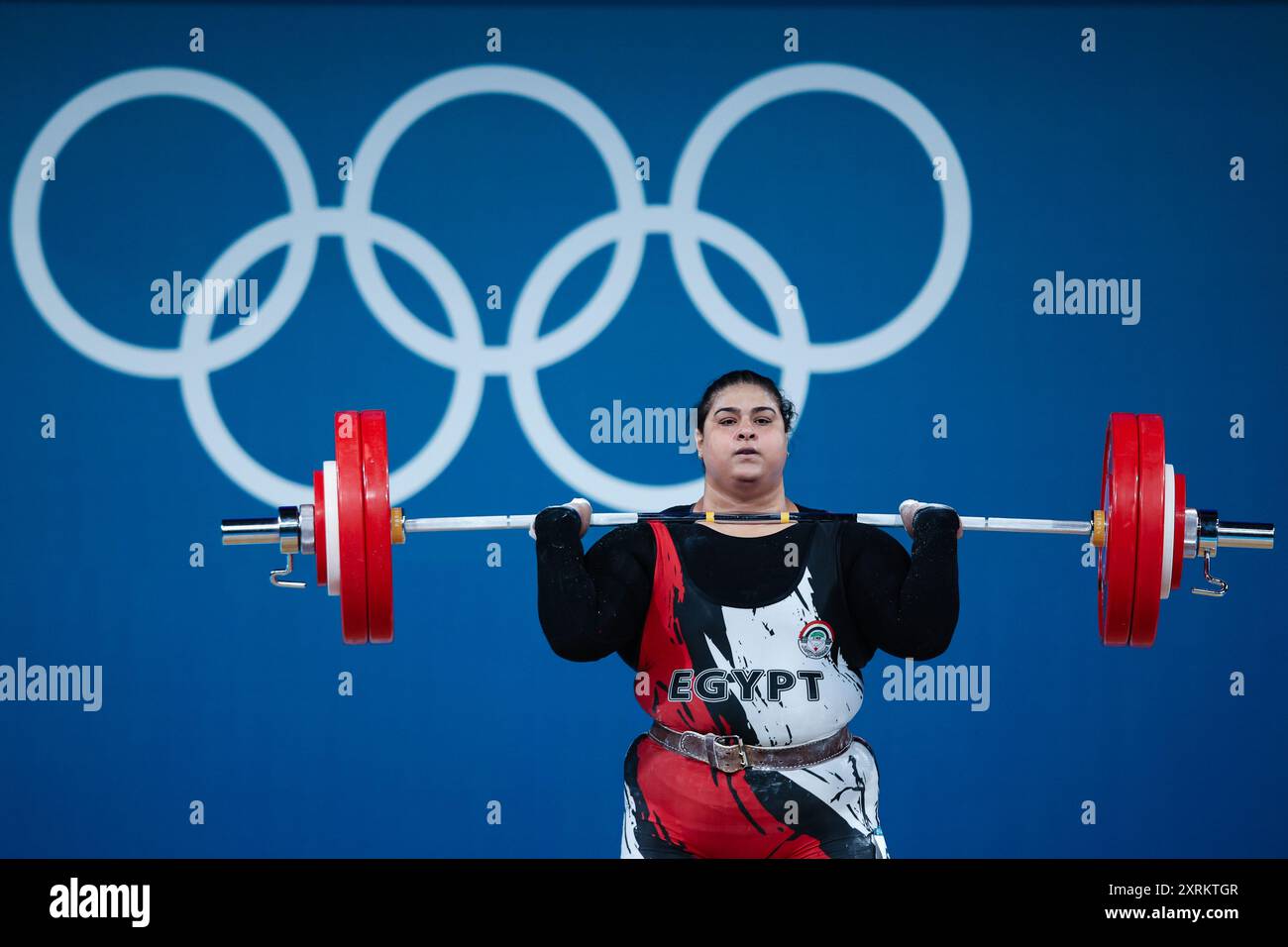 PARIS, FRANCE. 11th Aug, 2024. Halima Abbas of Team Egypt competes in ...