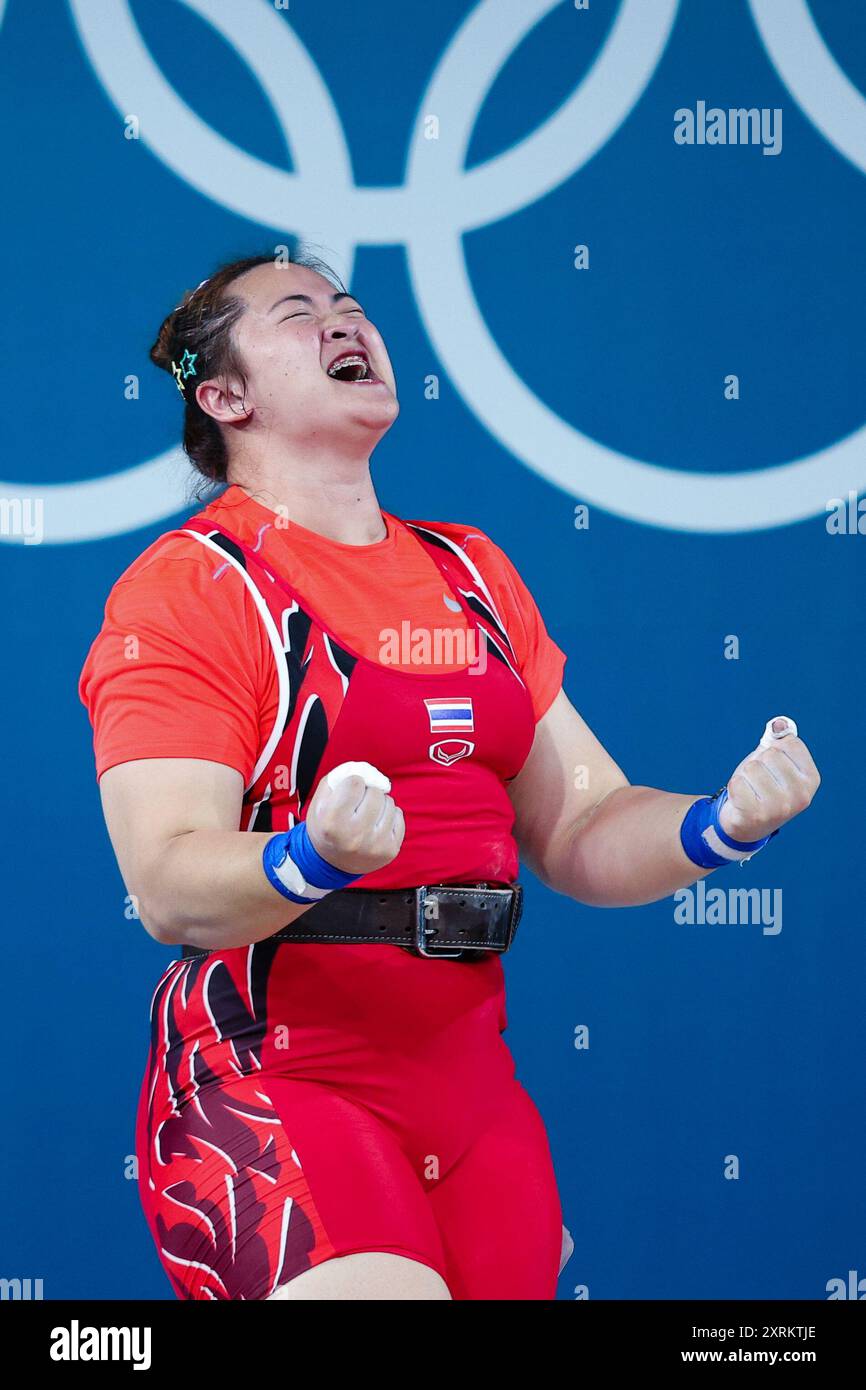 PARIS, FRANCE. 11th Aug, 2024. Duangaksorn Chaidee of Team Thailand ...