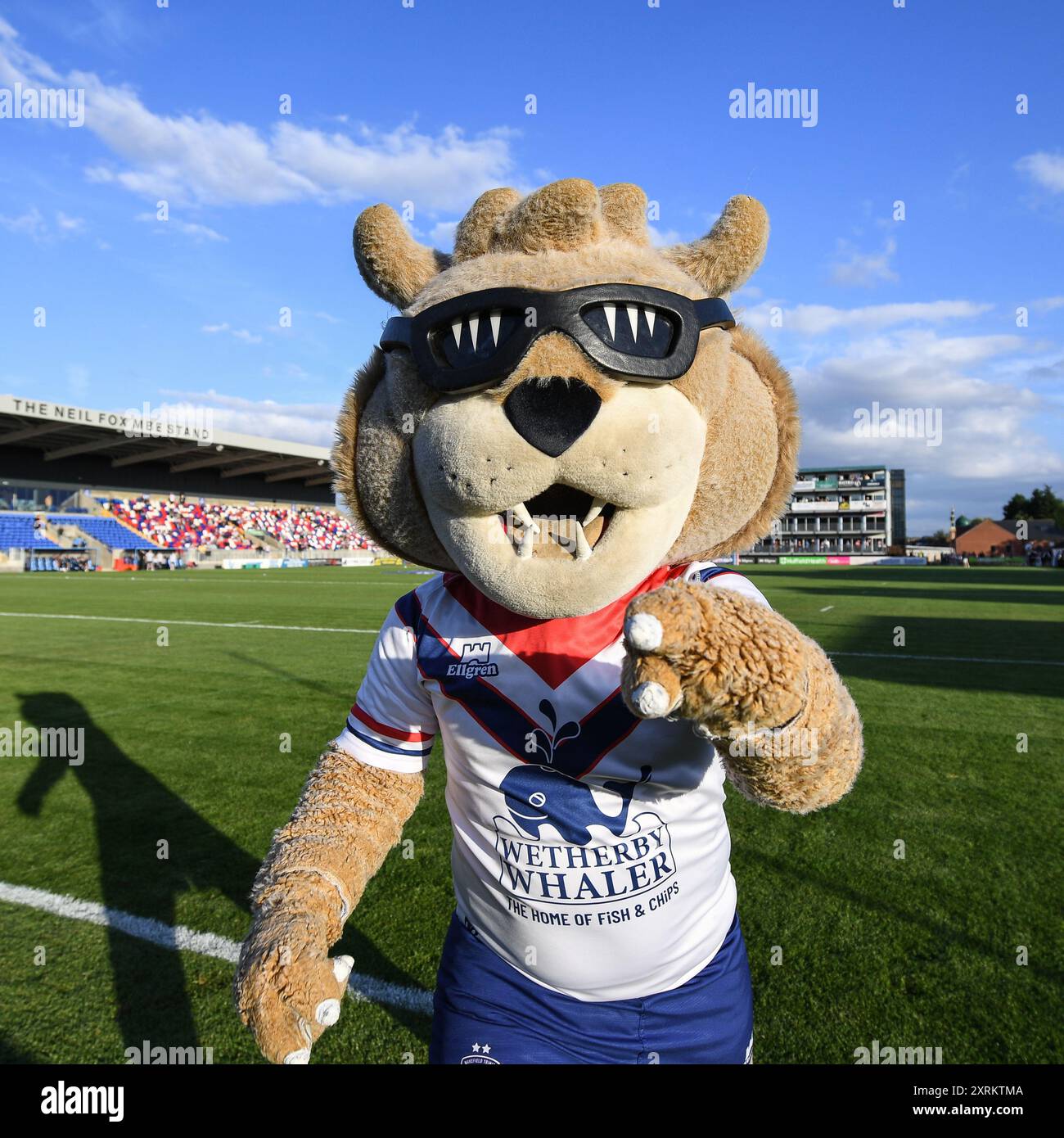 Wakefield, England - 9th August 2024 - Mascot Daddy Cool . Rugby League ...