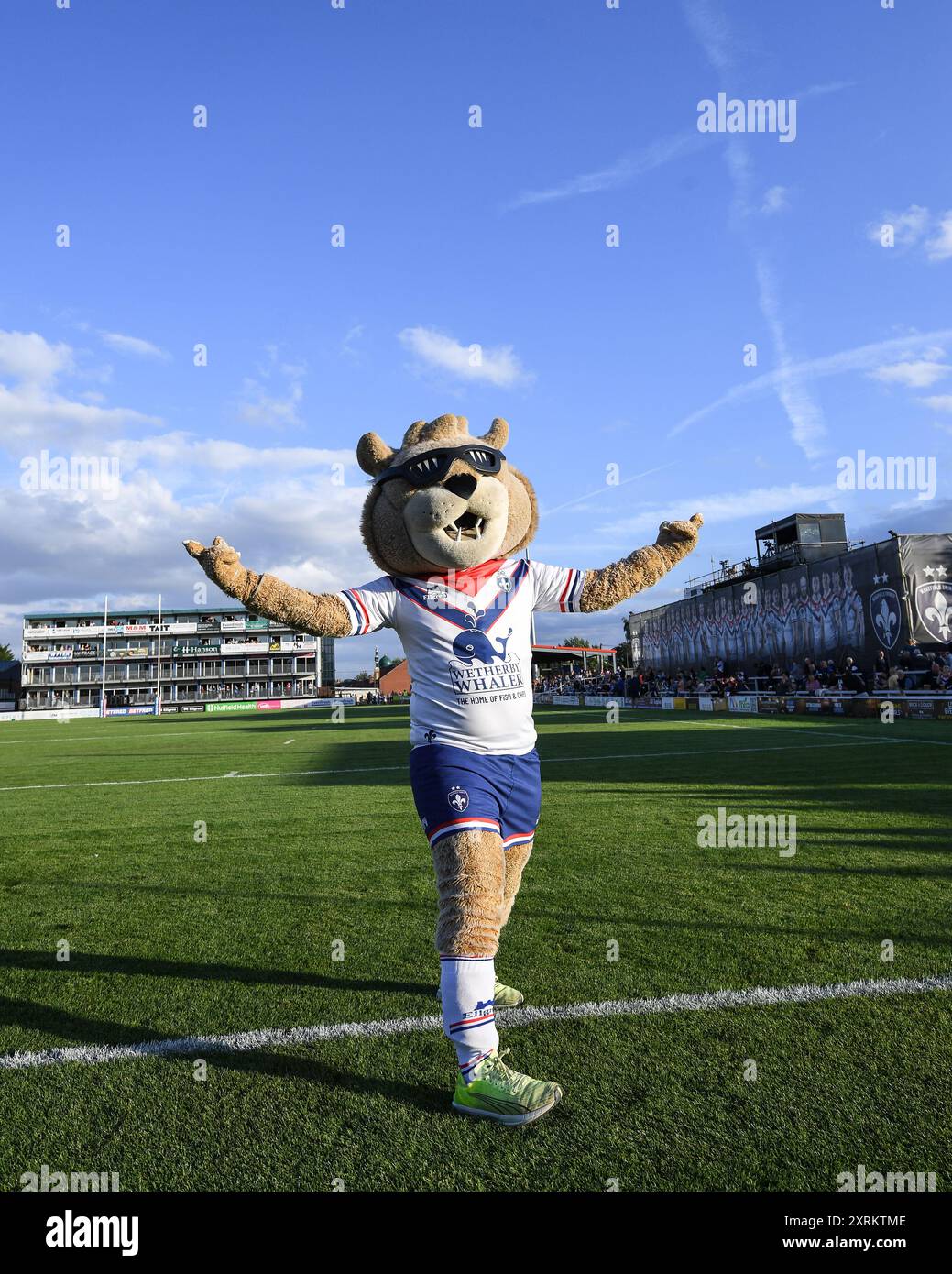 Wakefield, England - 9th August 2024 - Mascot Daddy Cool . Rugby League ...